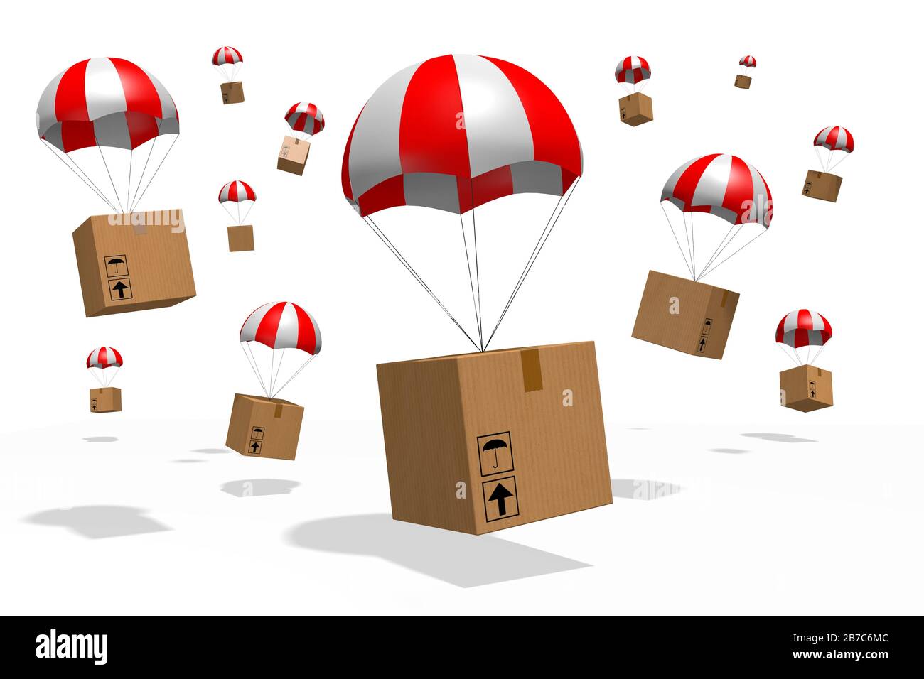Parachute delivery hi-res stock photography and images - Alamy