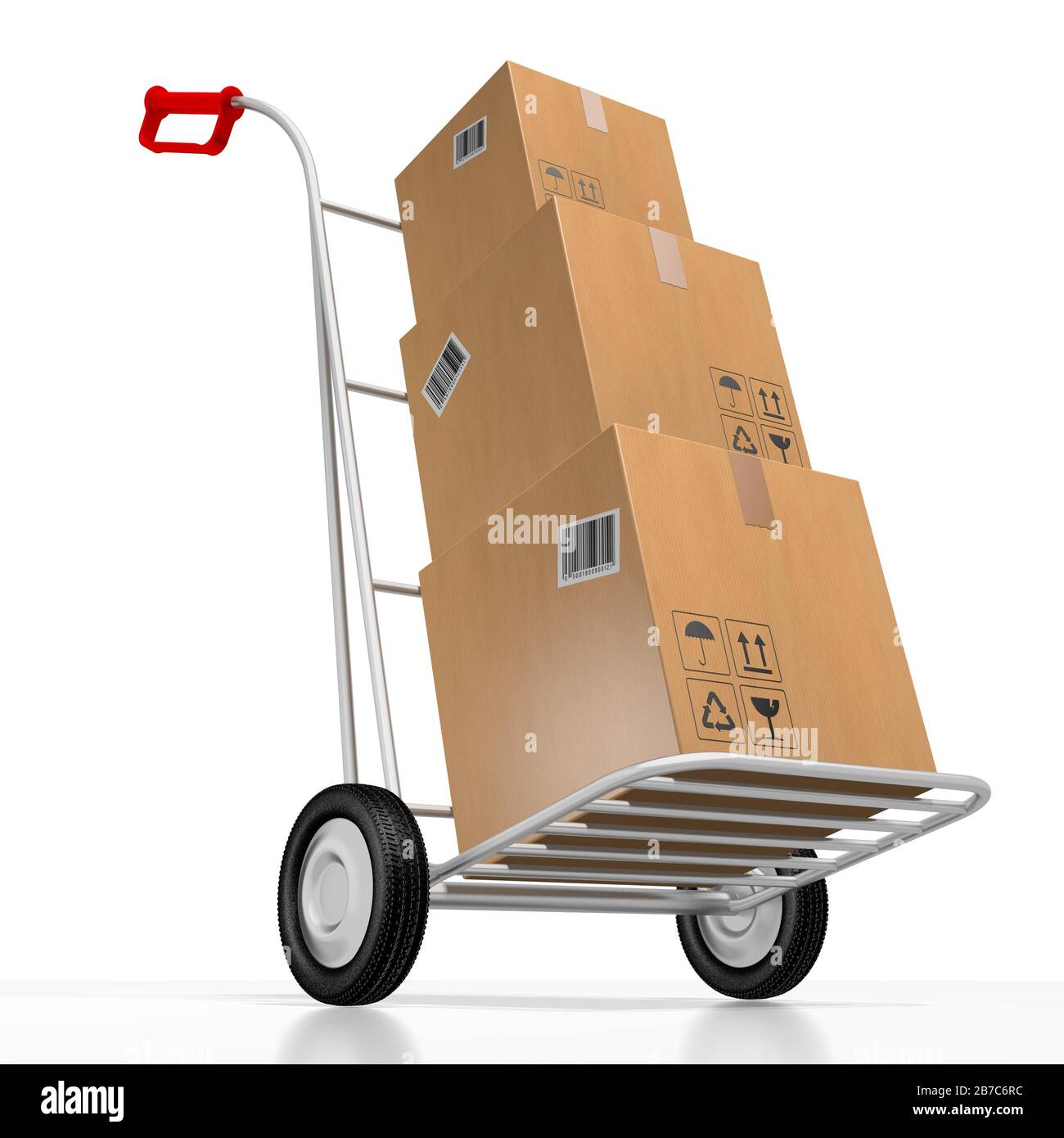 Delivery service packages on Cut Out Stock Images & Pictures - Alamy