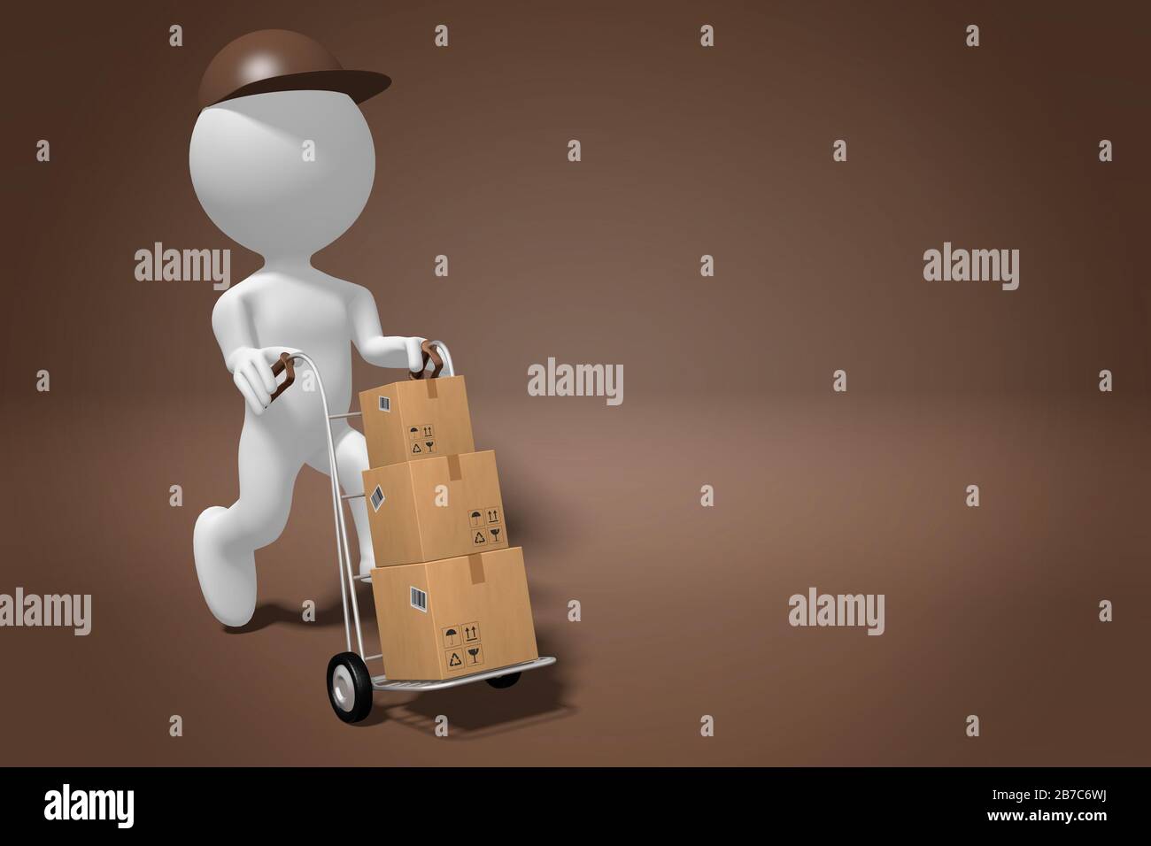 3d human shipping package hi-res stock photography and images - Alamy