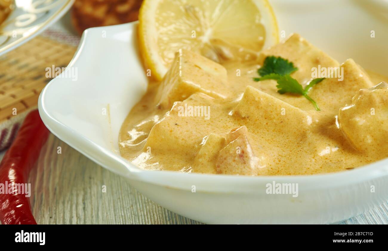 Methi Chaman, dish cooked with paneer, Kashmiri cuisine, Traditional ...