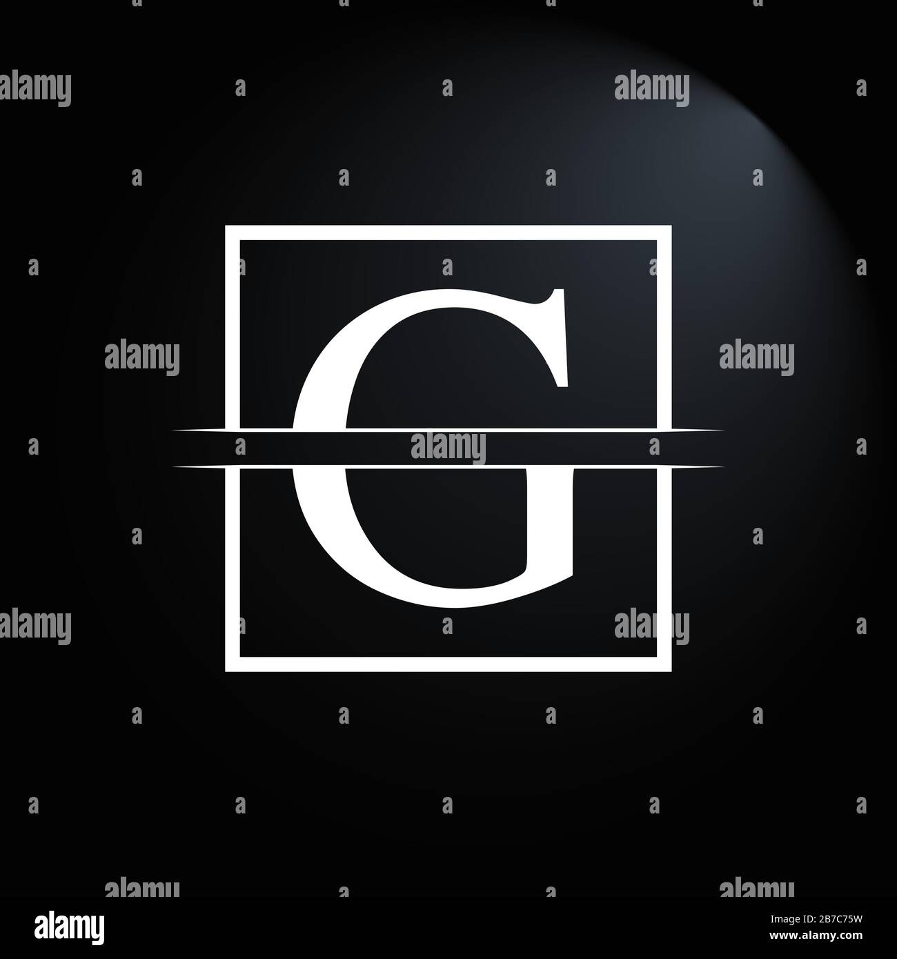 Initial Square Letter G Logo Design Business Vector Template. Creative ...