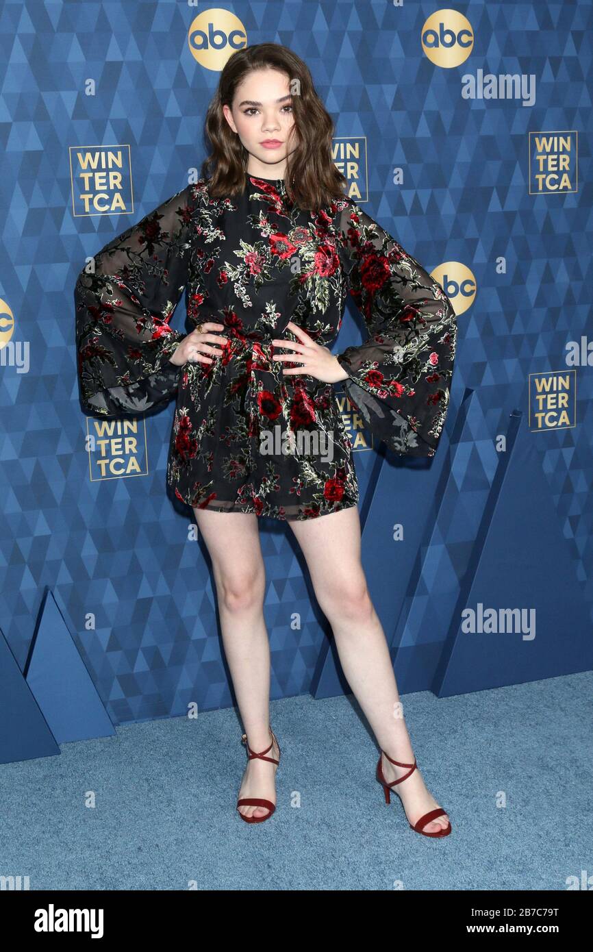 January 8, 2020, Pasadena, CA, USA: LOS ANGELES - JAN 8: Hannah ...