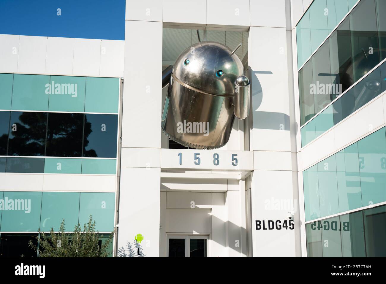 Google Android robot seen at Google campus Stock Photo - Alamy