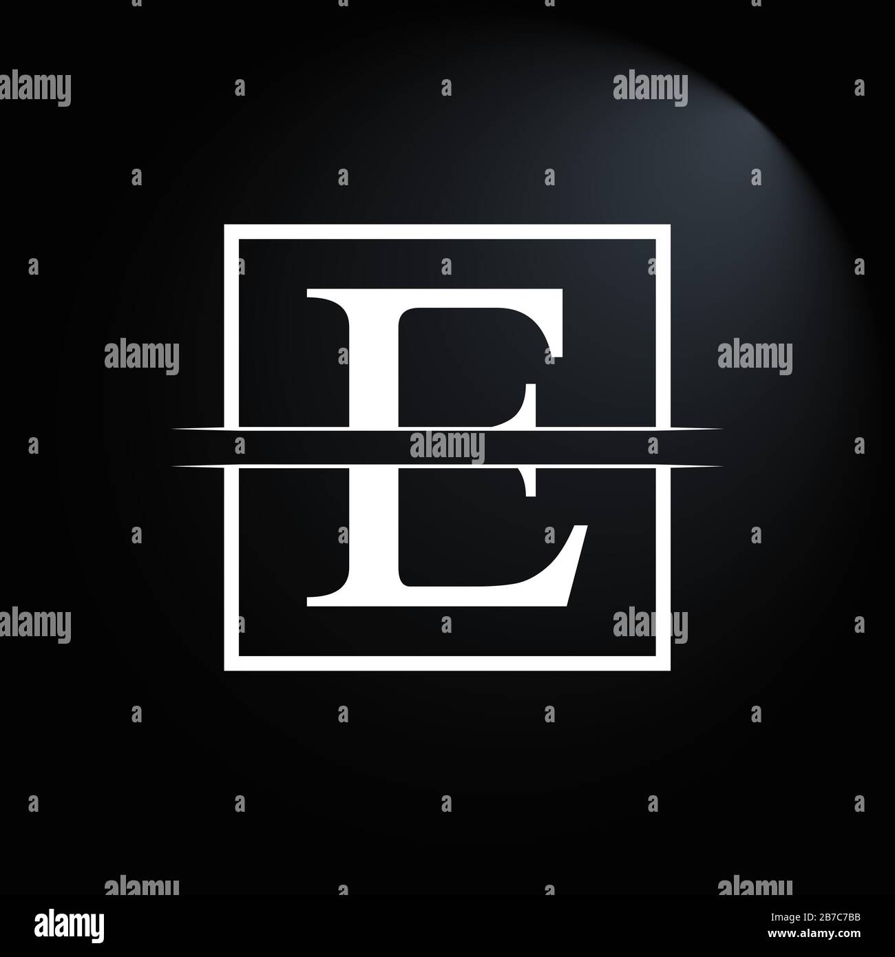 Initial Square Letter E Logo Design Business Vector Template. Creative ...