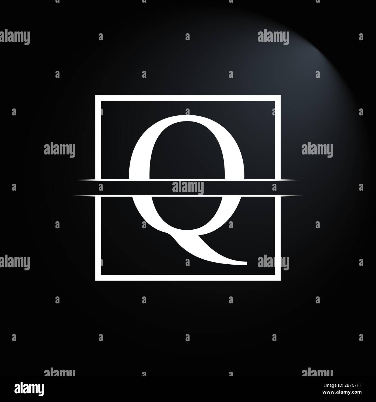 Initial Square Letter Q Logo Design Business Vector Template. Creative ...