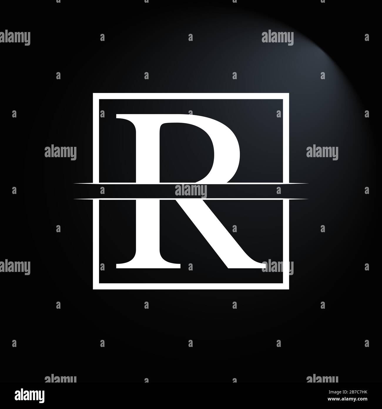 Initial Square Letter R Logo Design Business Vector Template. Creative ...