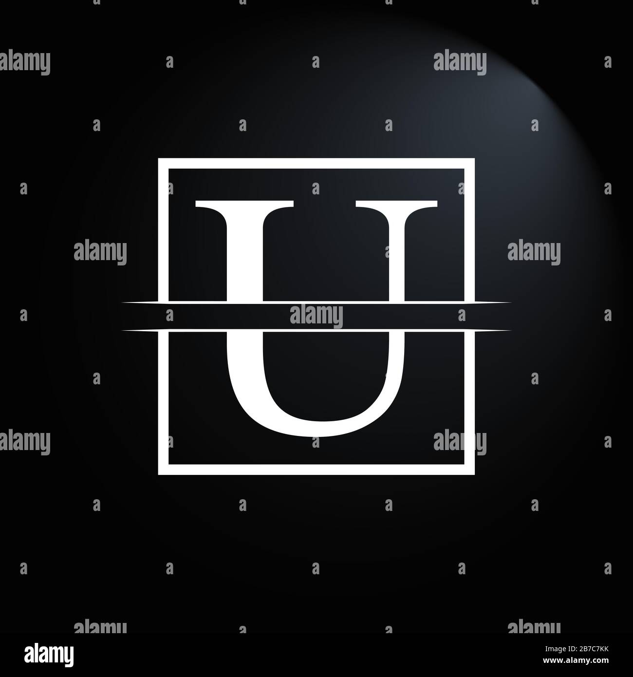 Initial Square Letter U Logo Design Business Vector Template. Creative ...