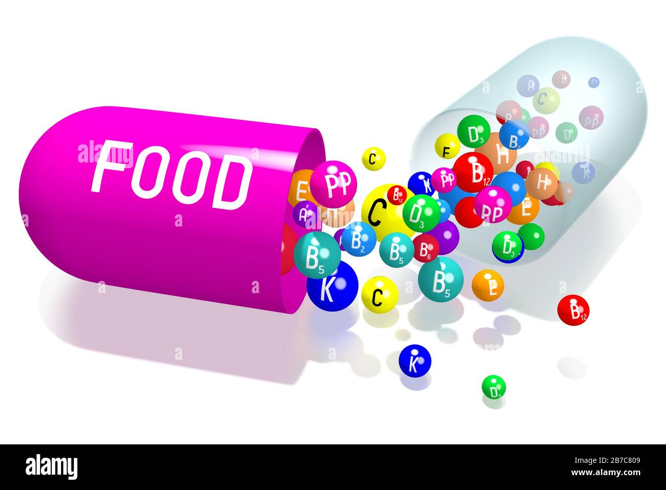 Food concept - violet capsule Stock Photo - Alamy