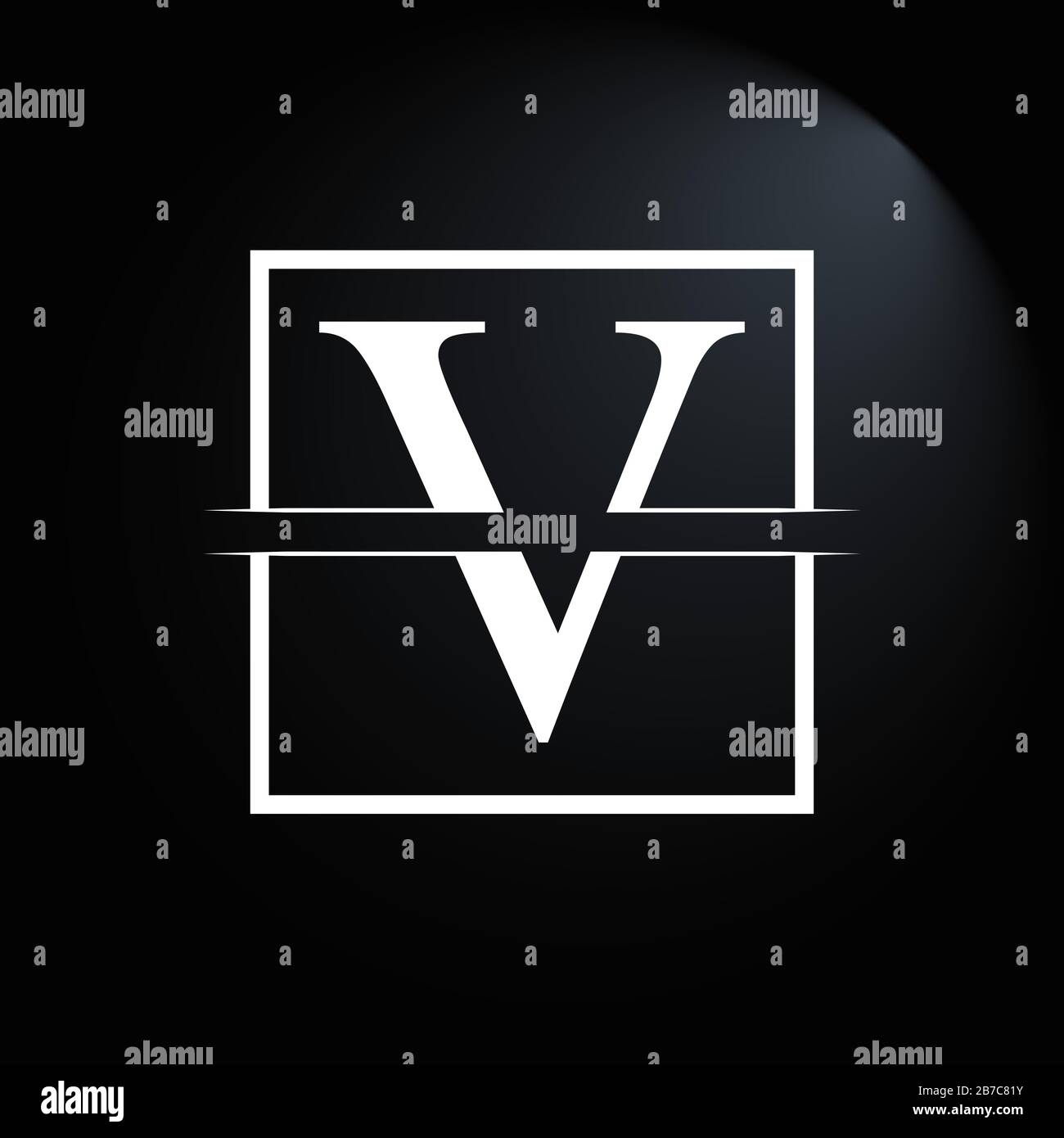 Initial Square Letter V Logo Design Business Vector Template. Creative ...