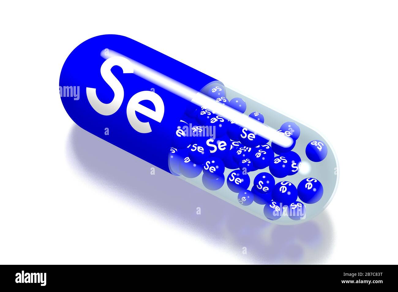 Mineral concept - Se - selenium Stock Photo - Alamy
