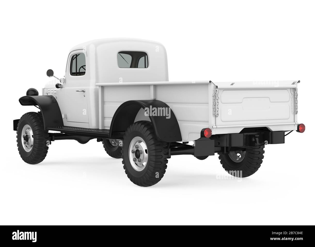 Vintage Pickup Truck Isolated Stock Photo - Alamy