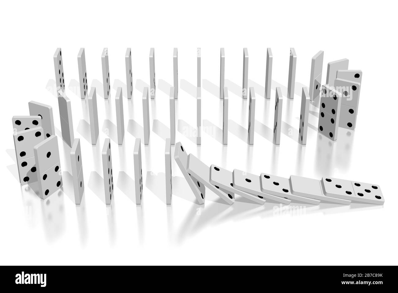 Domino set cut out Cut Out Stock Images & Pictures - Alamy