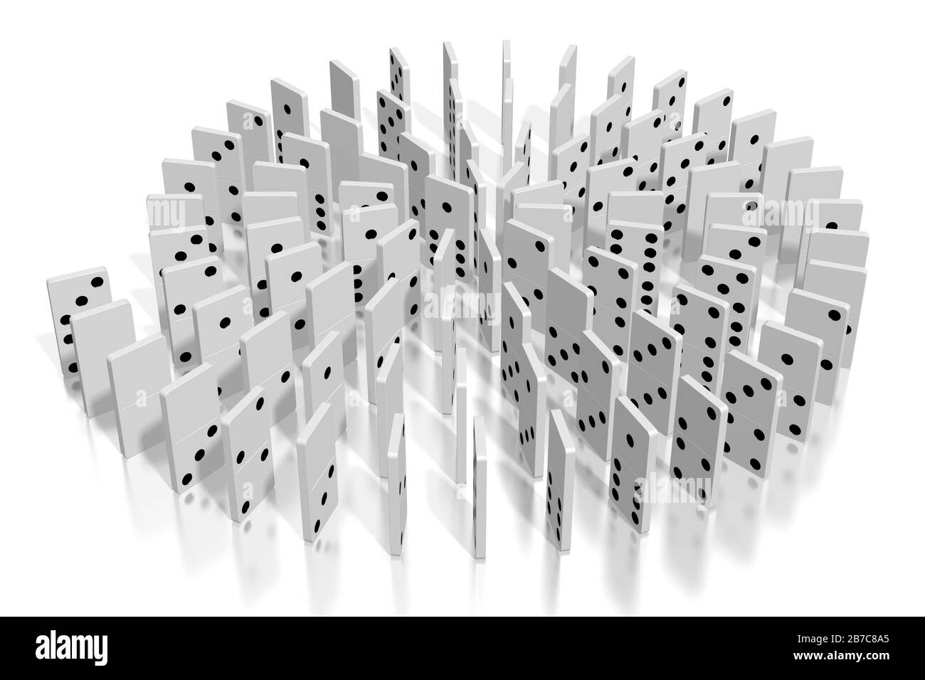 Domino set cut out Cut Out Stock Images & Pictures - Alamy