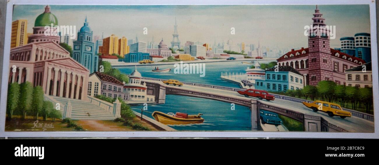 An artwork created by Raj Kumar Das, best known as RK Das, one of the ...