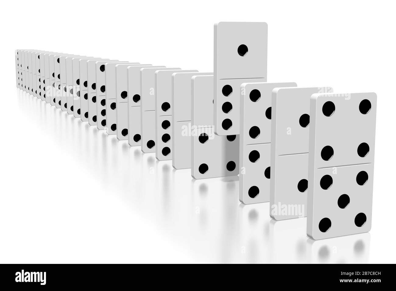 Domino set cut out Cut Out Stock Images & Pictures - Alamy