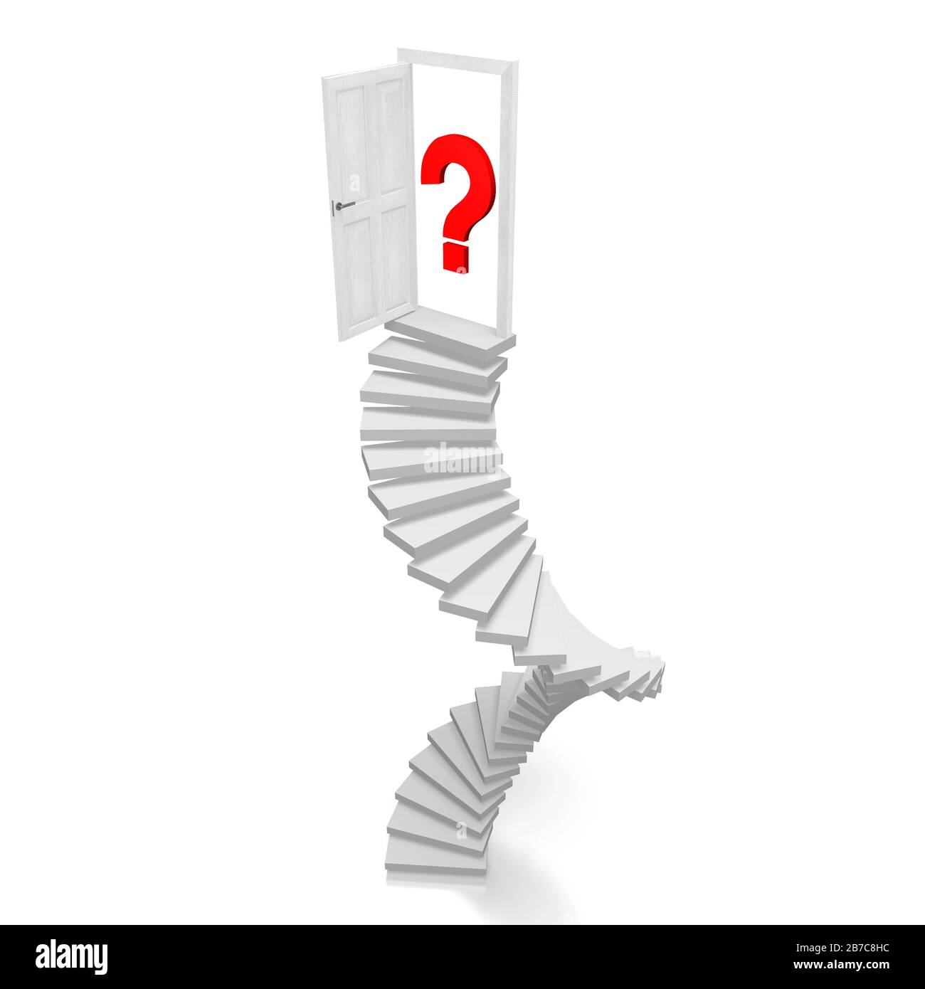 Question mark concept open Cut Out Stock Images & Pictures - Alamy