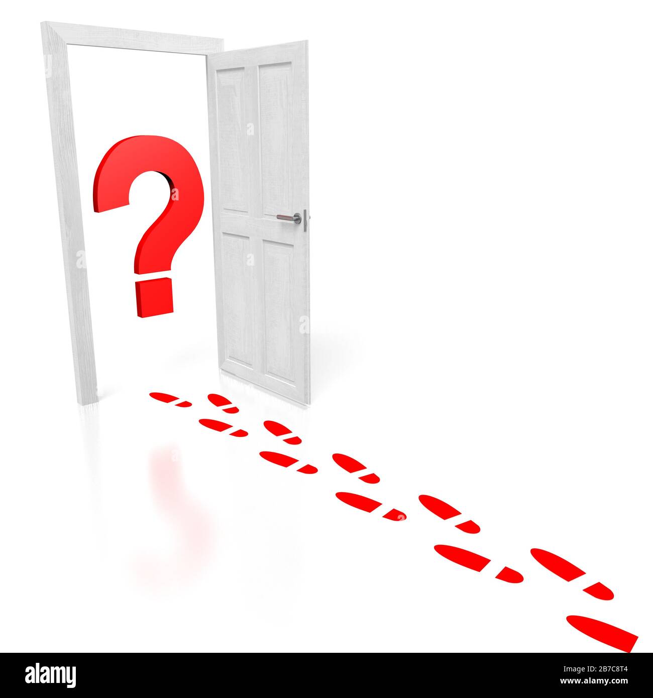 White footsteps Cut Out Stock Images & Pictures - Alamy