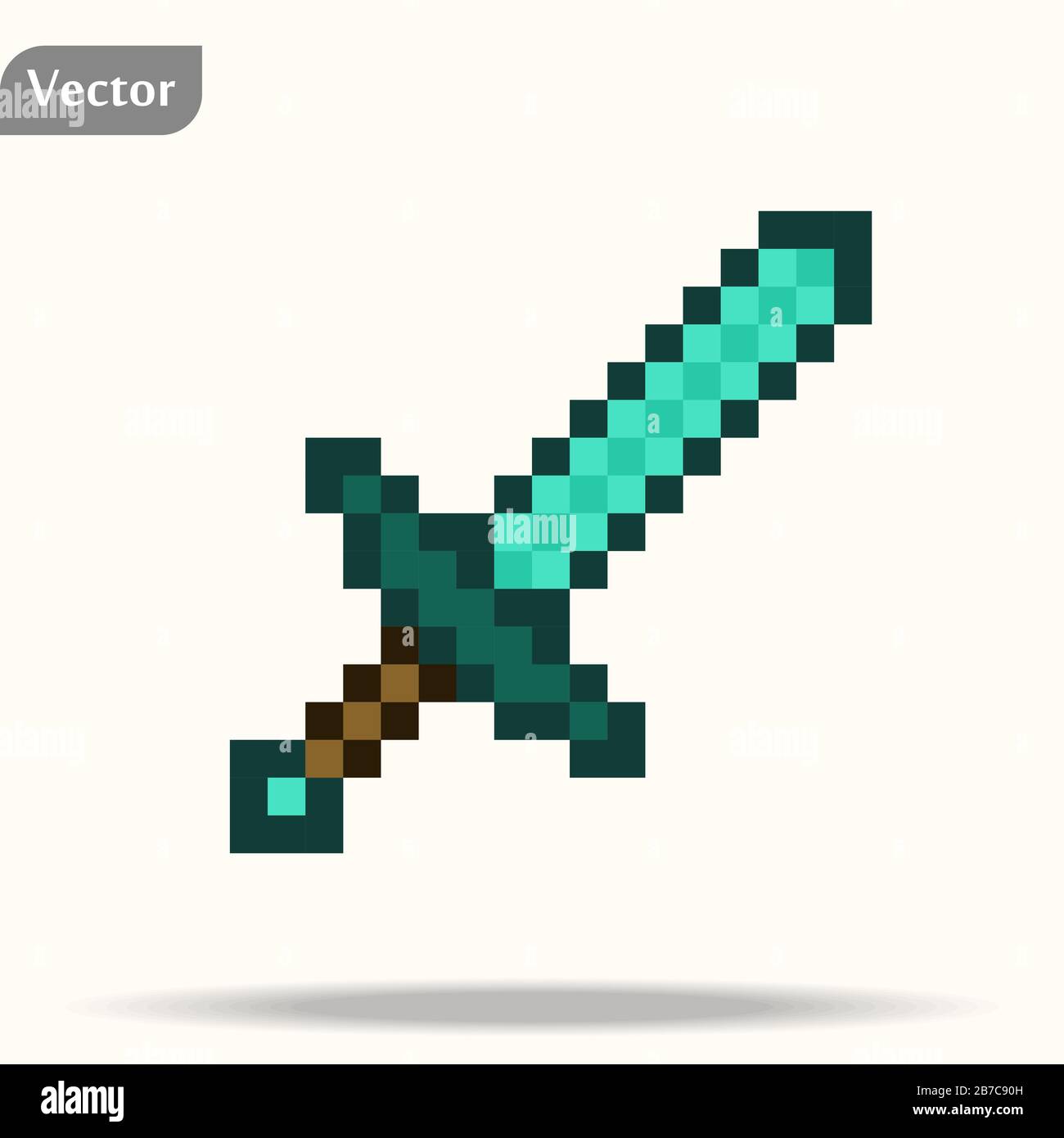 Gold Sword Minecraft Background