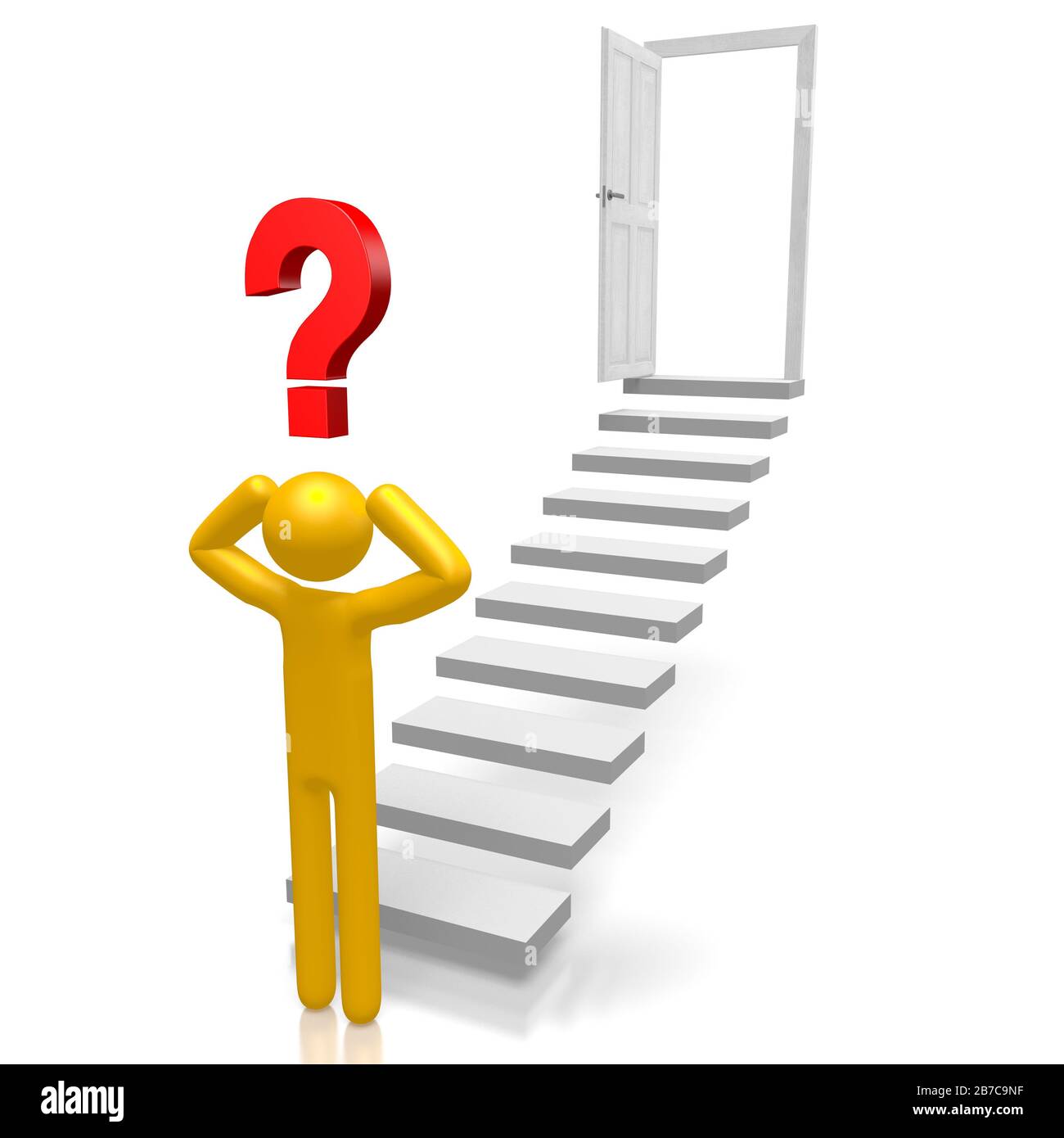 3D question mark, problem concept Stock Photo - Alamy