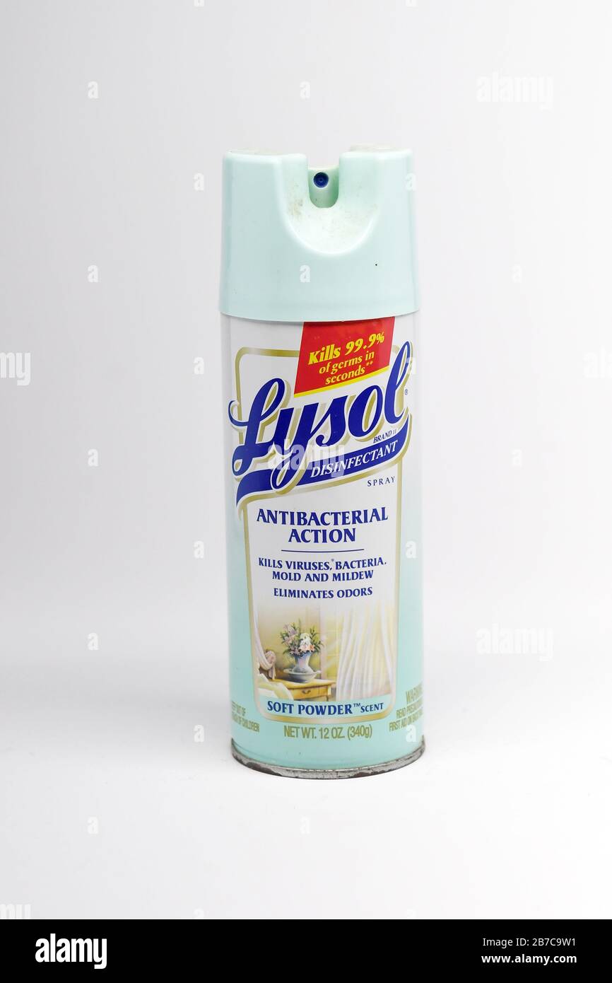 Lysol disinfectant spray hi-res stock photography and images - Alamy