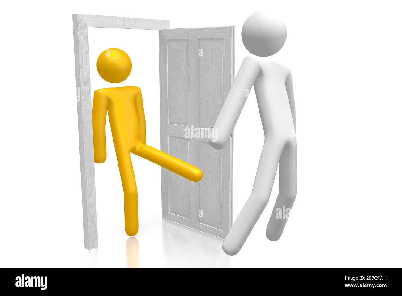 Fired man cartoon illustration hi-res stock photography and images - Alamy