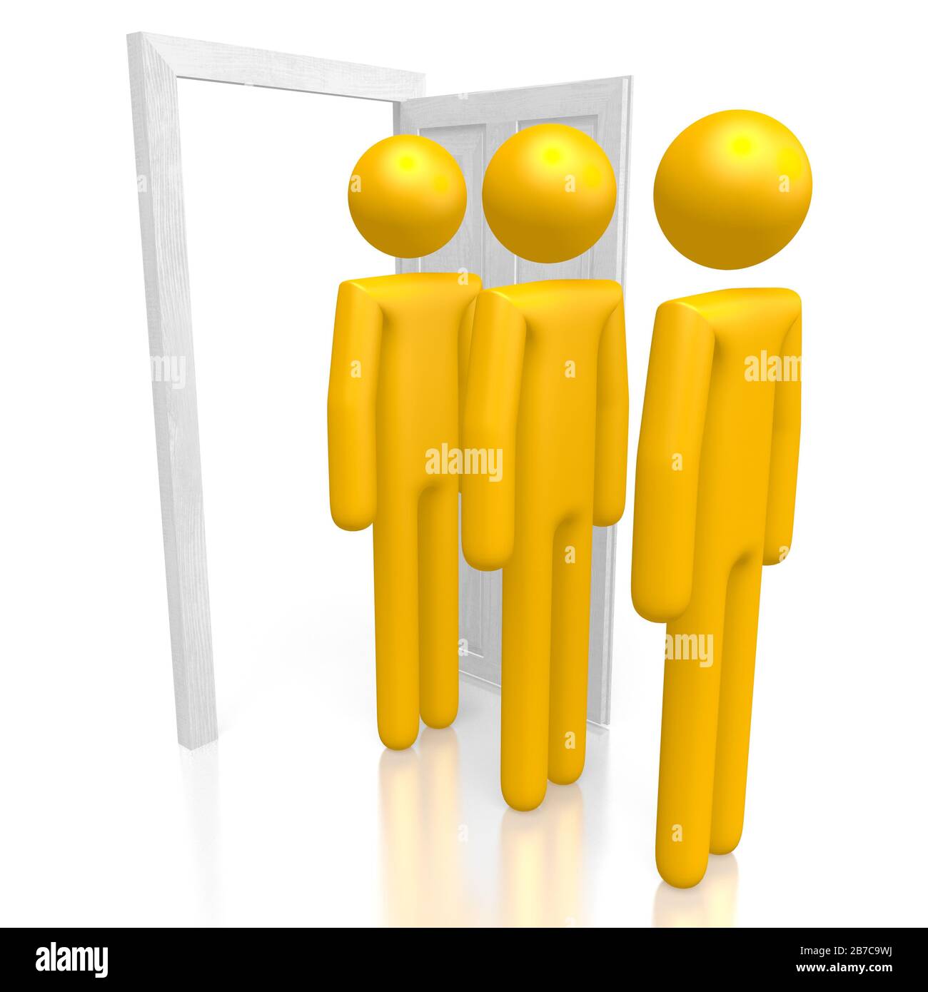 Cartoon queue hi-res stock photography and images - Alamy