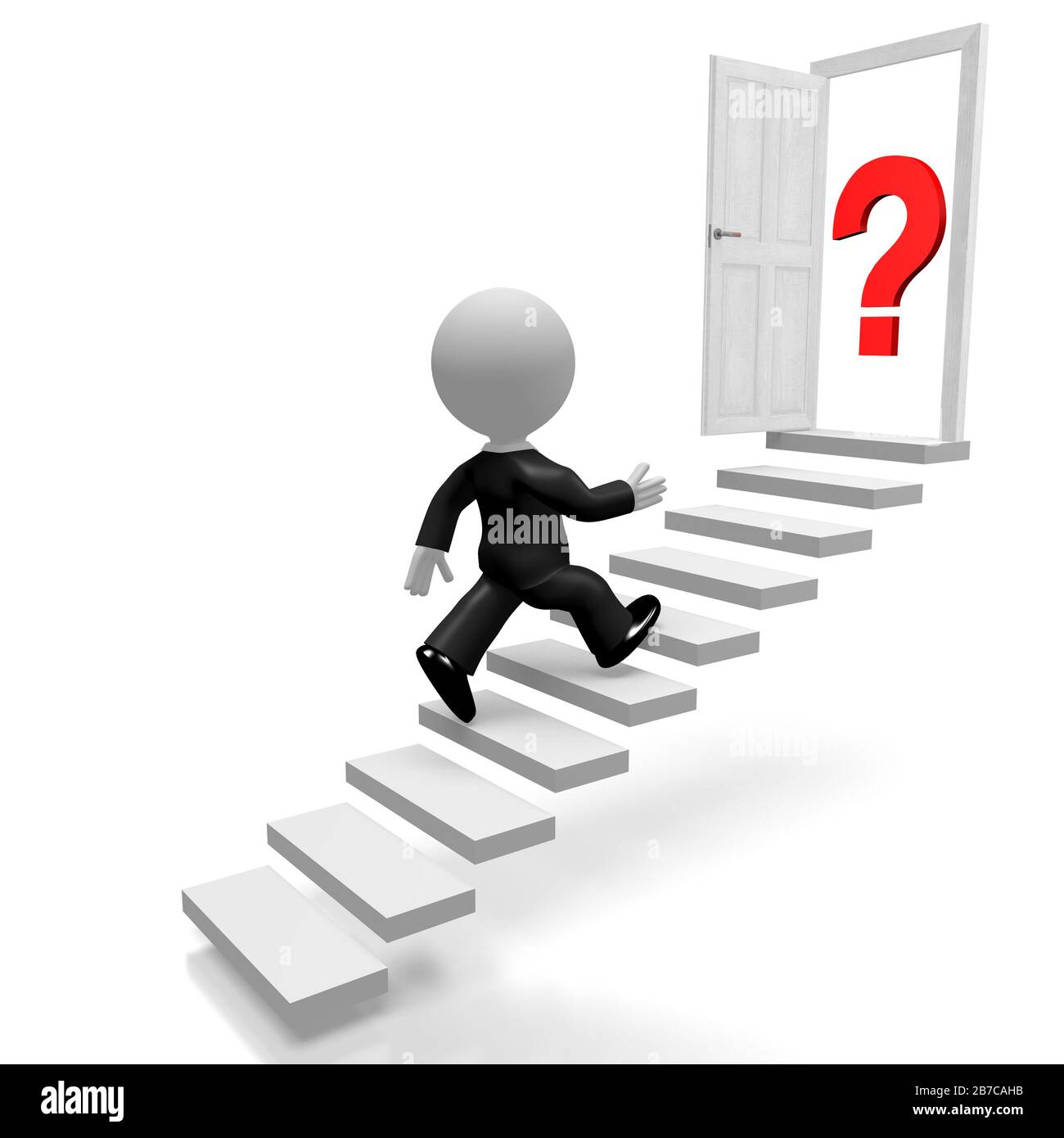 3D problem concept, businessman Stock Photo - Alamy