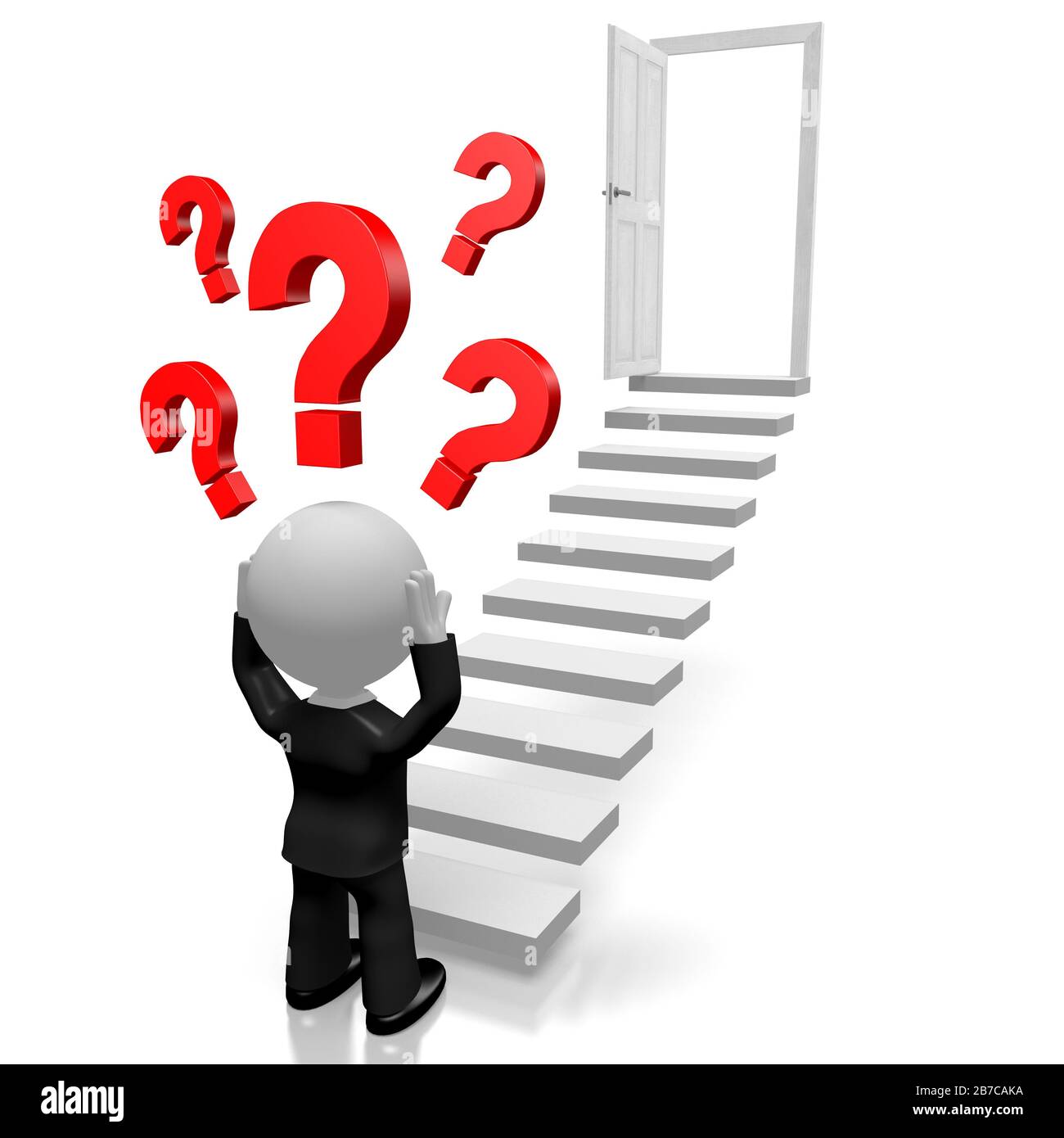 Question job Cut Out Stock Images & Pictures - Alamy
