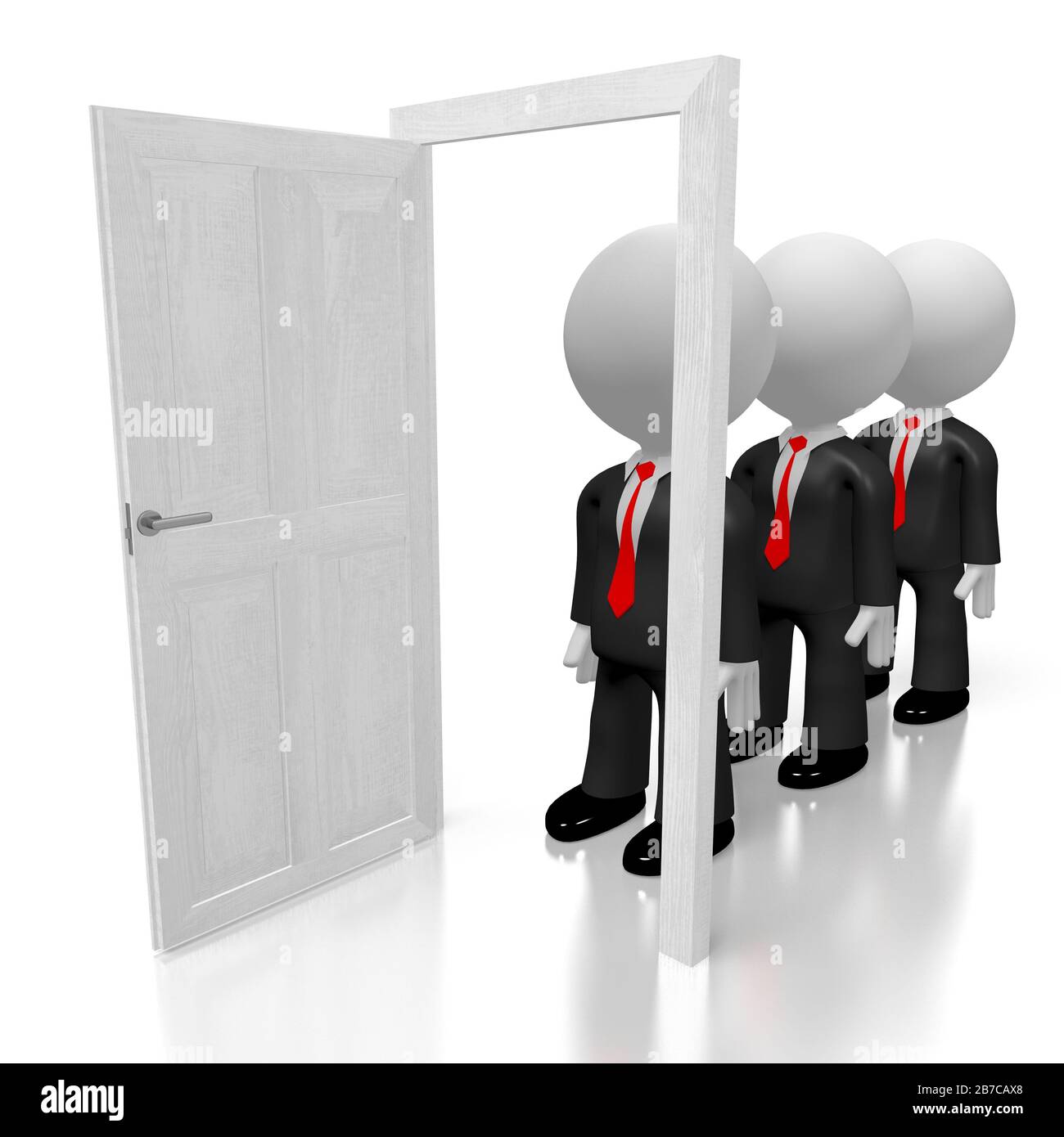 Employment queue Cut Out Stock Images & Pictures - Alamy