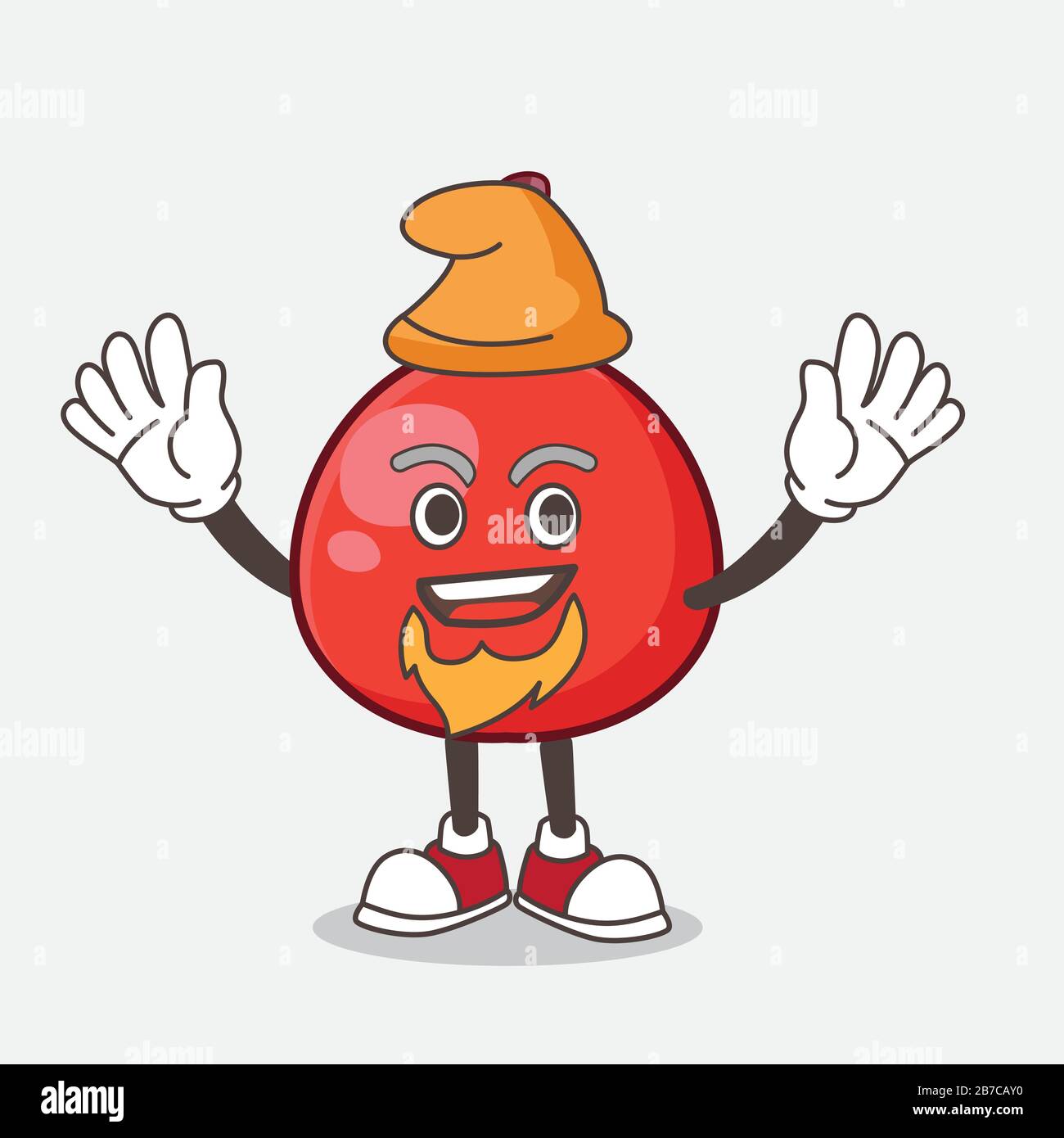 An illustration of Red Berry vector cartoon mascot character with ...