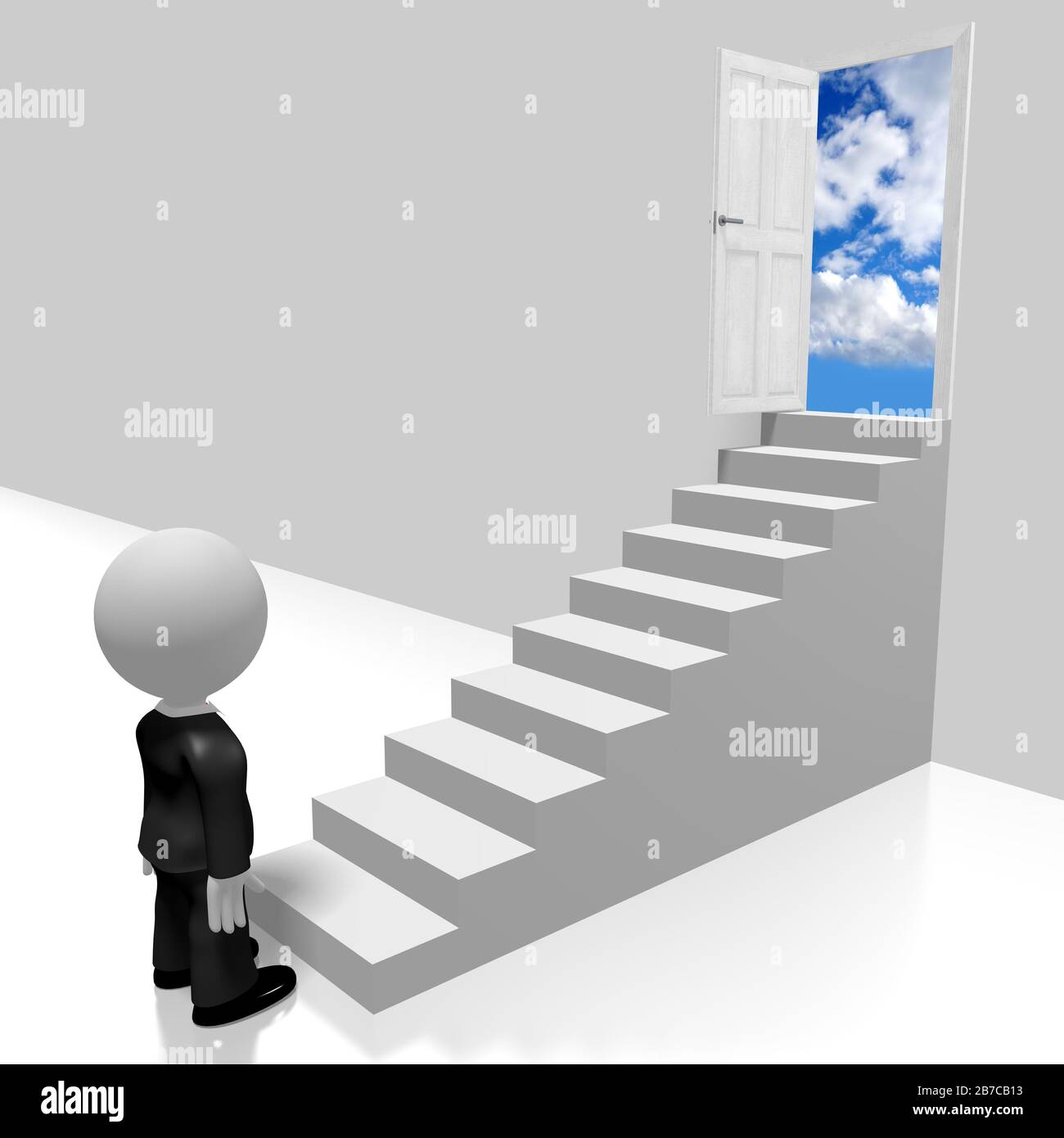 3D businessman, vision concept Stock Photo - Alamy