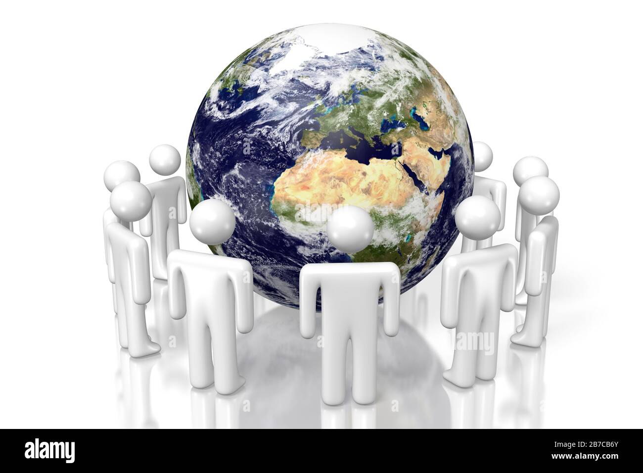 People standing around earth hi-res stock photography and images - Alamy