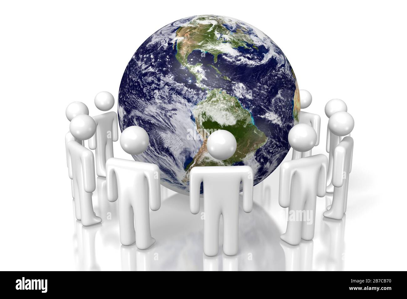 People standing around earth hi-res stock photography and images - Alamy