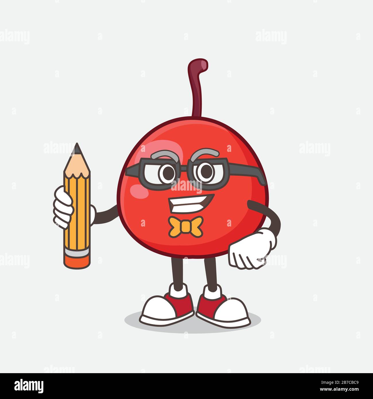 An illustration of Red Berry vector cartoon mascot character with ...