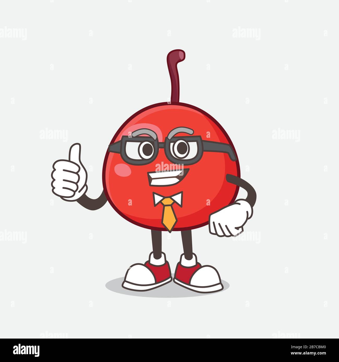 An illustration of Red Berry vector cartoon mascot character with ...