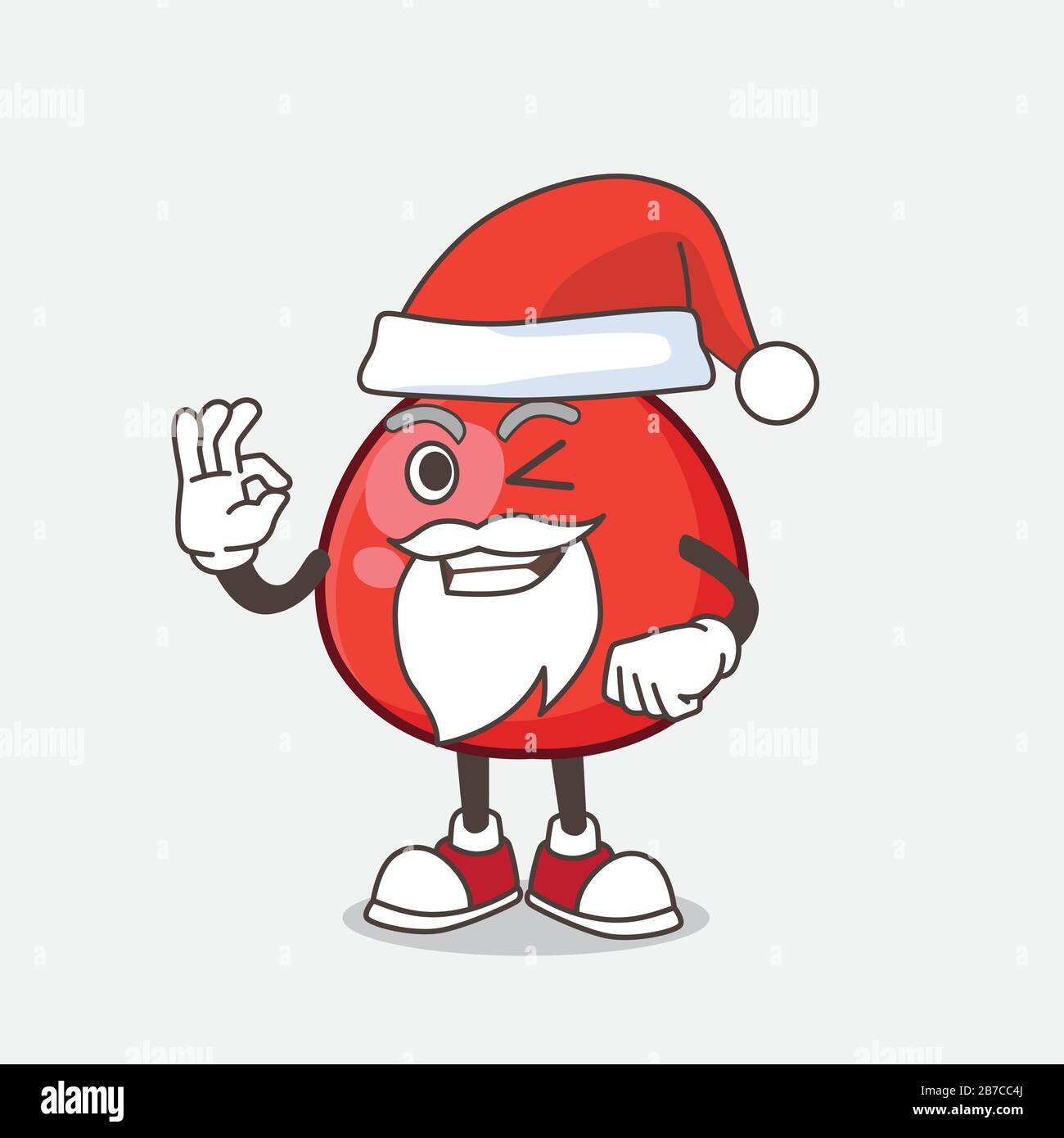 An illustration of Red Berry vector cartoon mascot character with ...