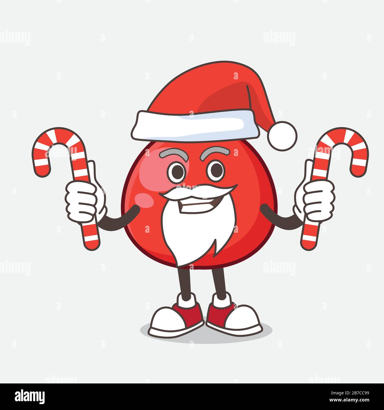 An illustration of Red Berry vector cartoon mascot character with ...