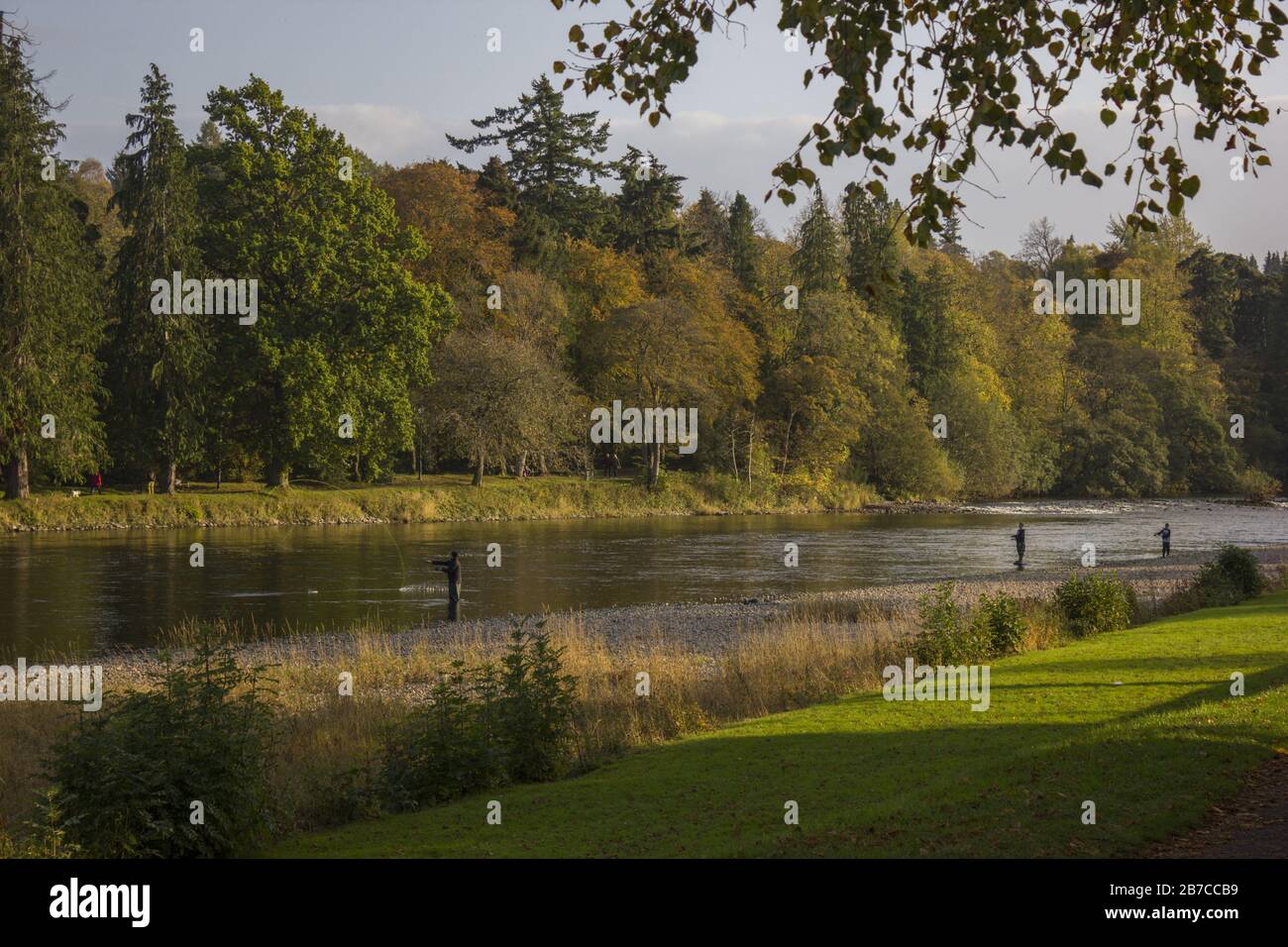 men fishing in the river Stock Photo - Alamy