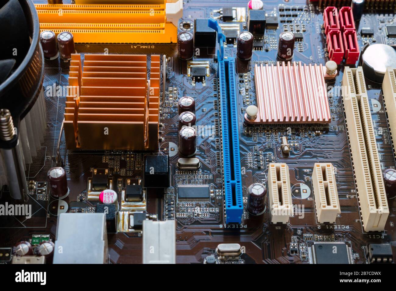 background of motherboard closeup Stock Photo - Alamy