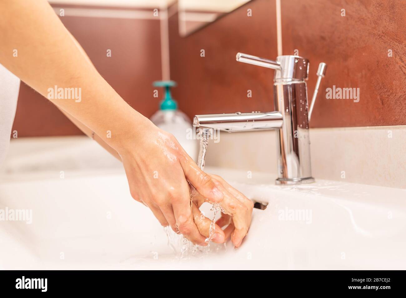 Soap water splash hi-res stock photography and images - Alamy