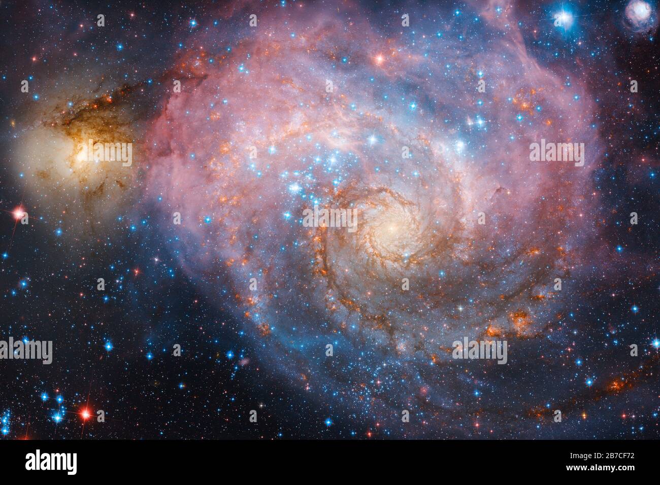Infinite space with nebulae and stars. Elements of this image furnished ...