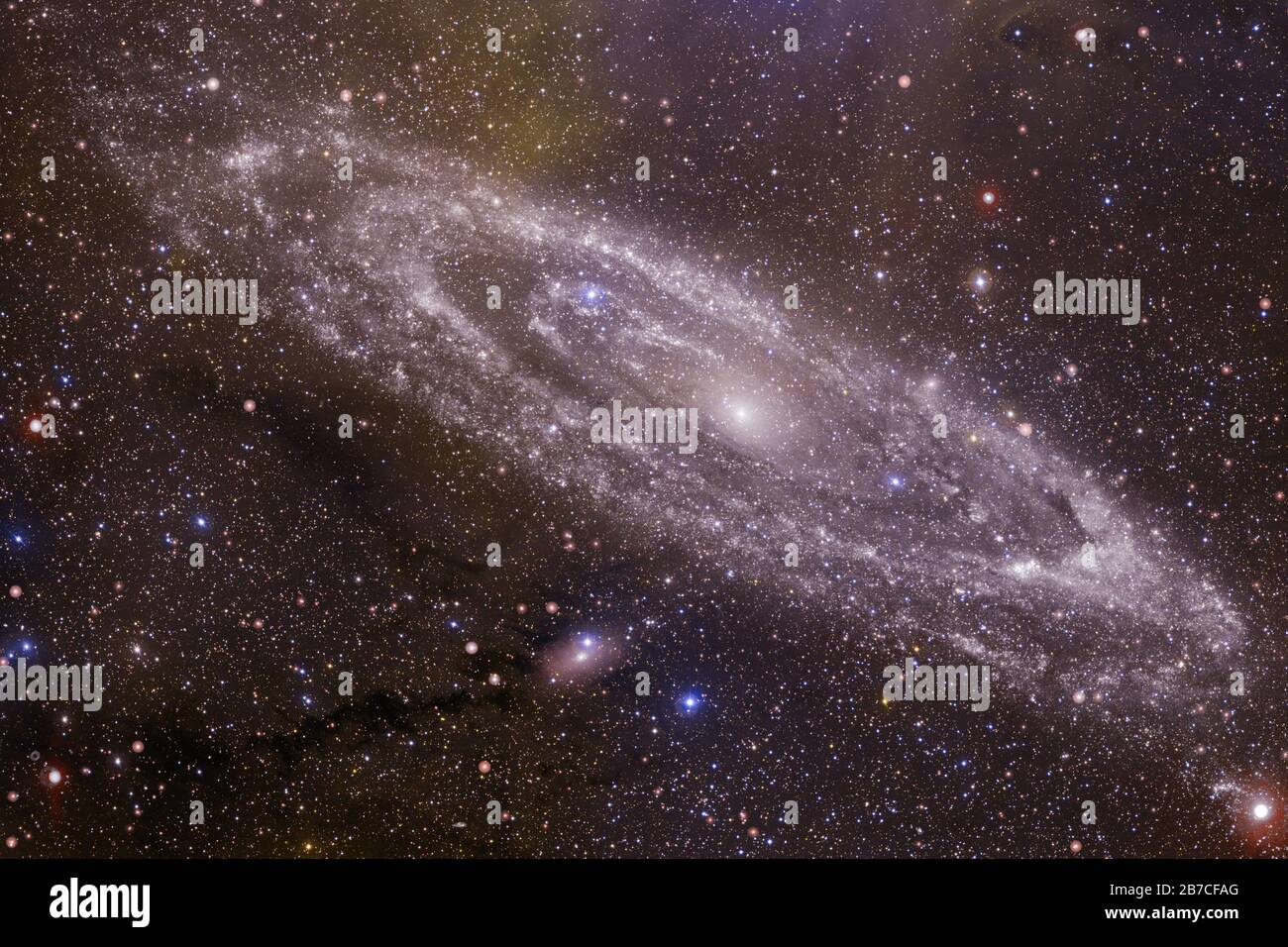 Nebulae and stars in outer space, glowing mysterious universe. Elements ...