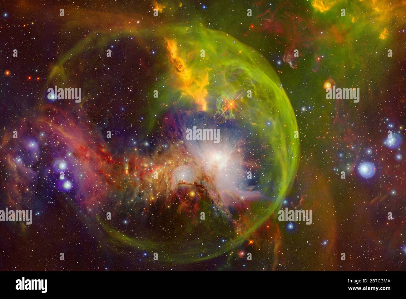 Infinite space with nebulae and stars. Elements of this image furnished ...