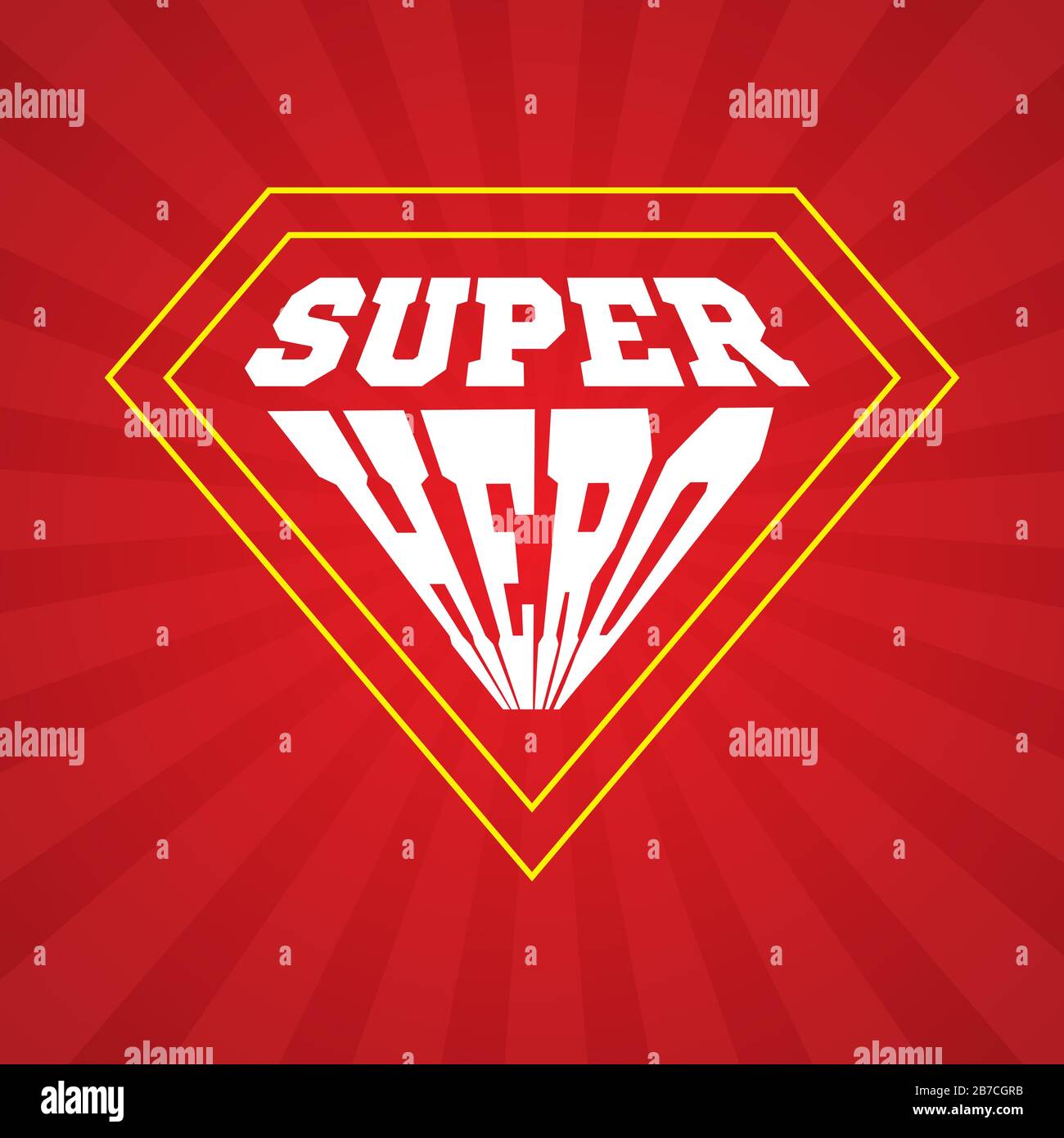 Superhero logo template. Vector superhero icon Stock Vector Image & Art ...