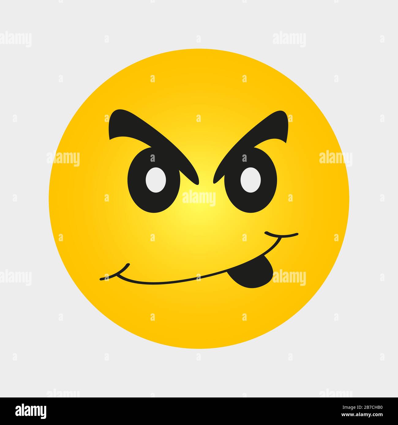 Frustrated Emoticon Face