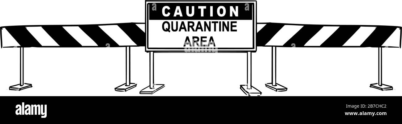 Vector cartoon stick figure drawing conceptual illustration of caution ...