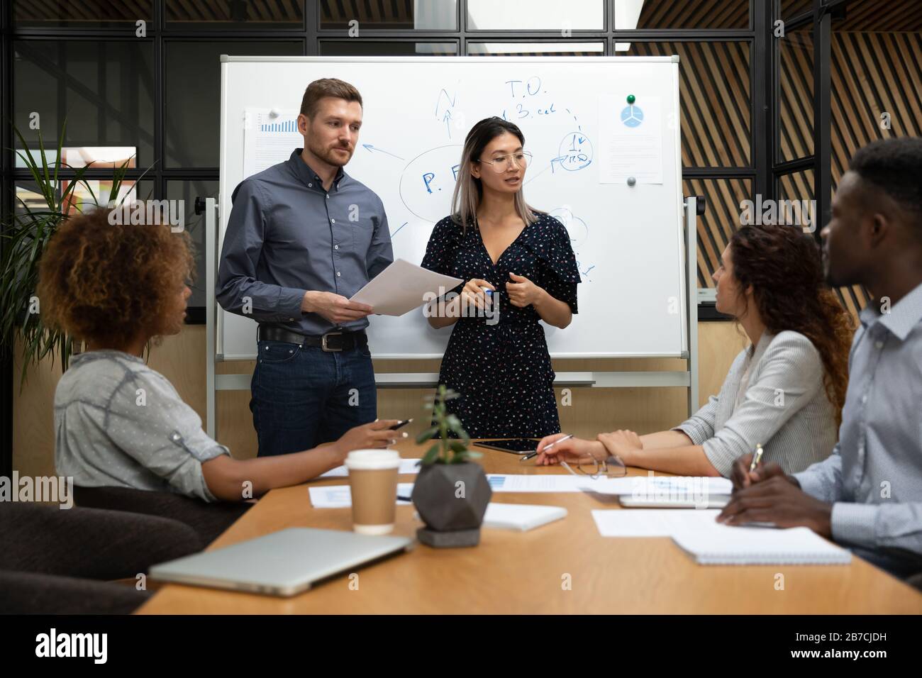 Asian man teacher whiteboard hi-res stock photography and images - Alamy