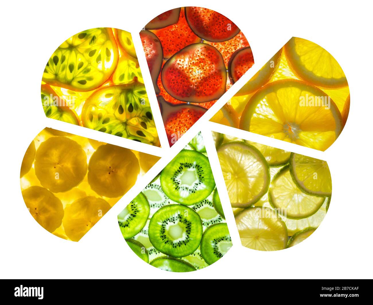 Orange strawberry slices fruits Cut Out Stock Images & Pictures - Alamy