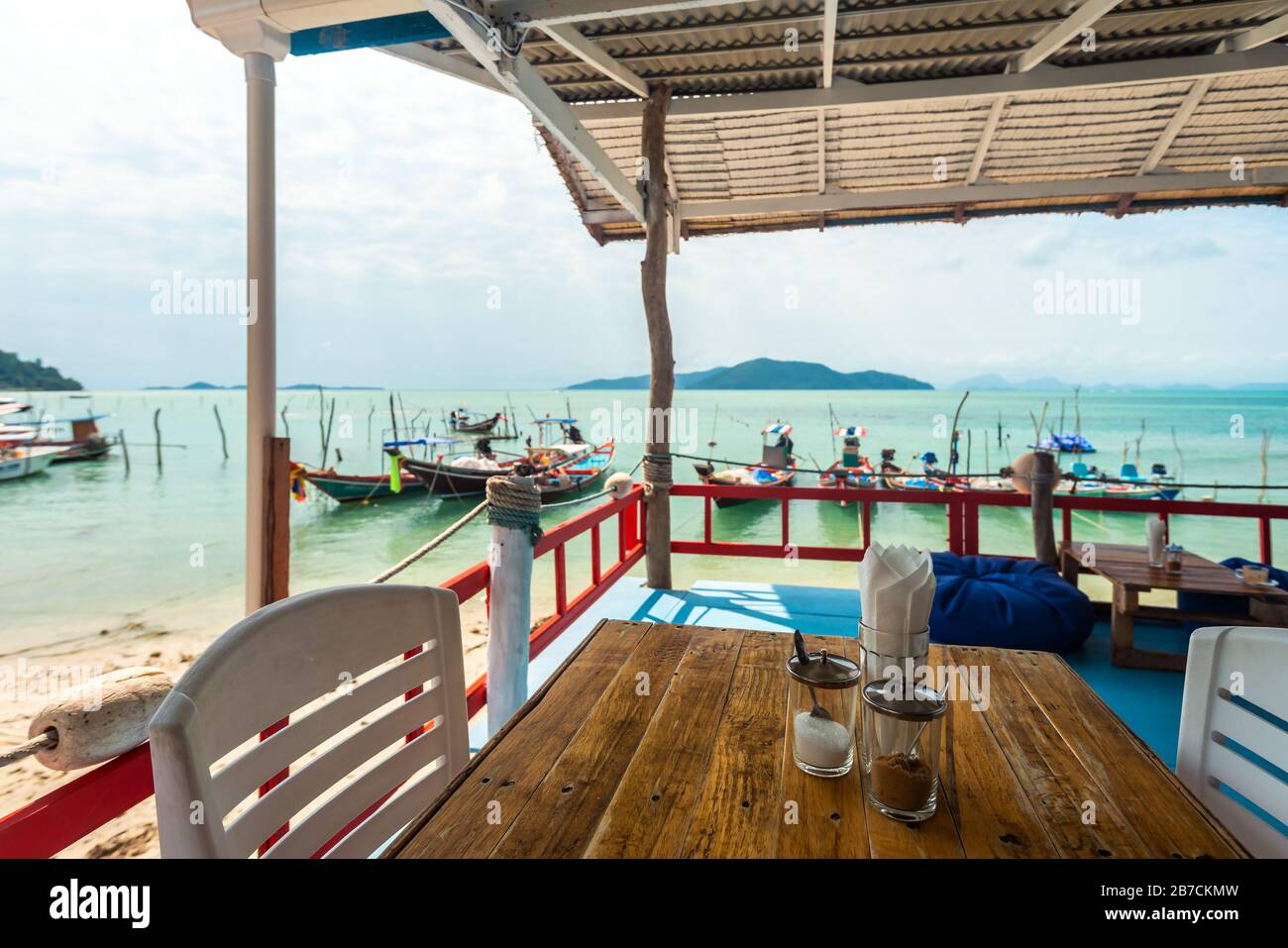 Ko Samui, Thailand - January 2, 2020: Authentic Thai fishing boats ...