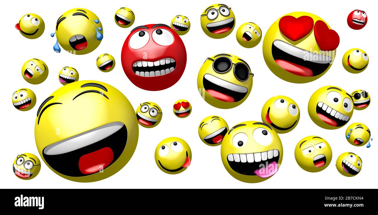 Crying with laughter emoji Cut Out Stock Images & Pictures - Alamy